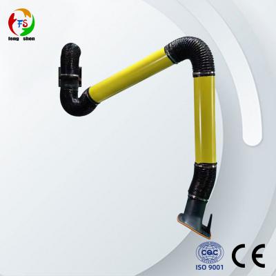 China Internal Frame Welding Fume Arm, Stainless Steel Hood, 80°C Rated for sale