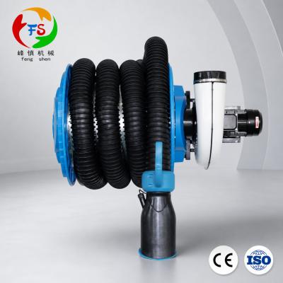 China Fiberglass Exhaust Hose Reel Customizable Fan Power Ducting For Auto Workshop for sale