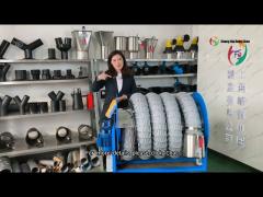 semi auto hydraulic electric exhaust hose reel system made in shanghai for workshops