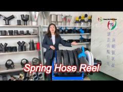 truck mounted spring hose reel crush resistant gas extraction recoil hose reel