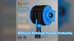 Auto Repair Exhaust Hose Reel Fume Extractor Solution