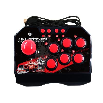 China Wholesale Price 4-in-1 Retro Arcade Station USB Wired Rocker Fighting Stick Game Joystick Controller For Android TV Games for sale