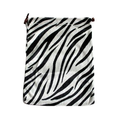 Cina La piccola borsa riutilizzabile del leopardo del sacchetto del regalo della tasca della pelle scamosciata dei gioielli della borsa di cordone del velluto di prezzo franco fabbrica con personalizza il logo e la dimensione in vendita