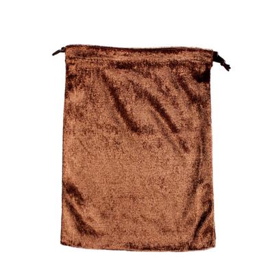 Cina La piccola borsa riutilizzabile del leopardo del sacchetto del regalo della tasca della pelle scamosciata dei gioielli della borsa di cordone del velluto di prezzo franco fabbrica con personalizza il logo e la dimensione in vendita