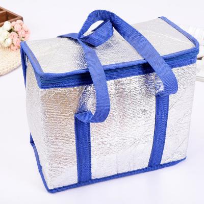 Cina il pranzo riutilizzabile della grande borsa più fresca portatile all'ingrosso del foglio di alluminio ha isolato   porti la scatola della consegna dell'alimento di caso per la birra dell'alimento in vendita