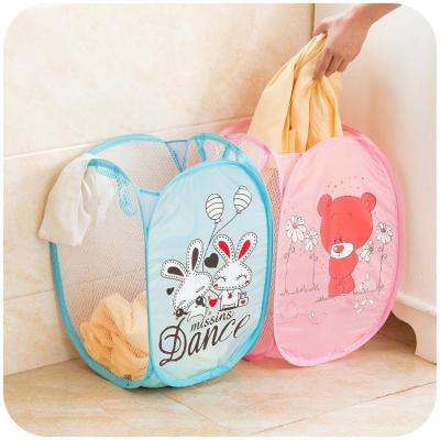 Cina Canestro di lavanderia pieghevole tessuto nylon Mesh Pop Up Hamper in vendita
