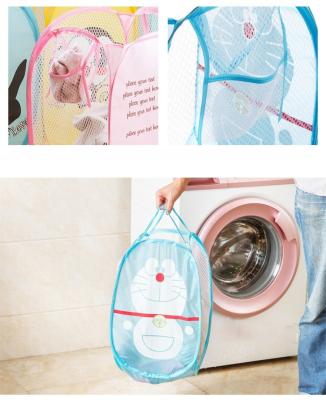 Cina Canestro di lavanderia pieghevole tessuto nylon Mesh Pop Up Hamper in vendita