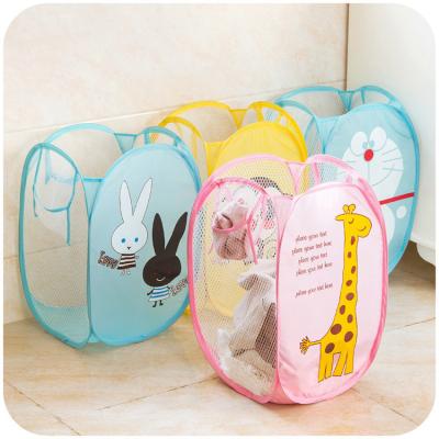 Cina 27.5*50cm Foldable Laundry Basket Portable Reusable Pop Up Laundry Bin in vendita