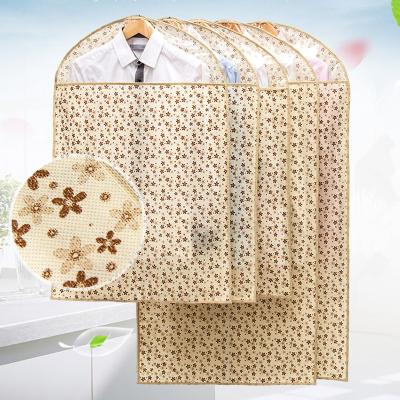 中国 折り畳み式の非編まれた衣服の貯蔵袋は上のプラスチック ドライ クリーニング袋をファスナーを絞める 販売のため