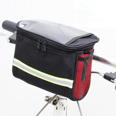 Cina Il telefono impermeabile di Pouch MTB dell'organizzatore del paniere da basto di Front Handlebar Bag Bike Frame insacca la borsa a tracolla portatile multifunzionale in vendita