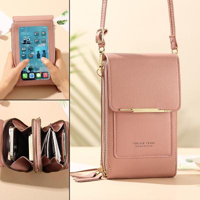 Cina Borsa a tracolla femminile della cassa di carta del portafoglio della borsa del telefono cellulare del touch screen dello specchio in vendita