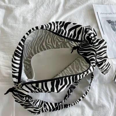 Cina Capacità di signora Single Shoulder Bag di progettazione della zebra delle borse della tela di Eco della stampa del leopardo di modo grande in vendita