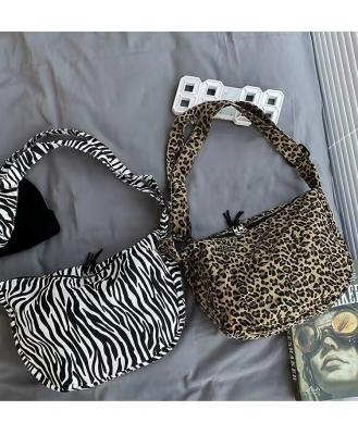Cina Capacità di signora Single Shoulder Bag di progettazione della zebra delle borse della tela di Eco della stampa del leopardo di modo grande in vendita