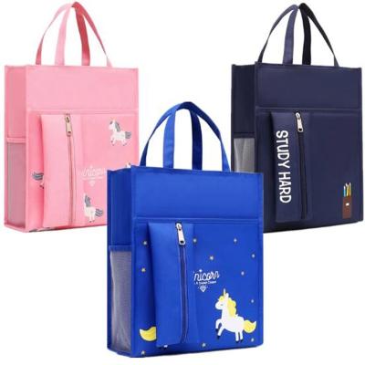 Cina L'esercitazione degli studenti di prezzo franco fabbrica insacca i rifornimenti di scuola impermeabili dell'ufficio della cartella della grande capacità di Pencilbag della borsa della tela A4 in vendita