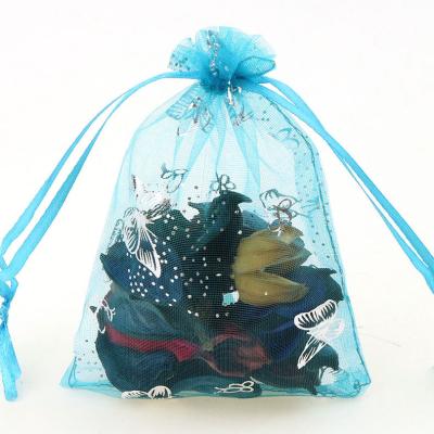 Cina La borsa di cordone promozionale di Natale ha personalizzato i sacchetti del cordone dell'organza in vendita
