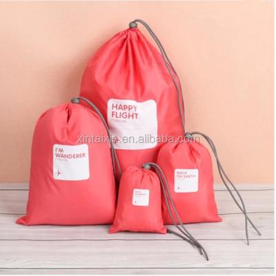 Cina La scarpa organica molle del cordone del cotone insacca il piccolo zaino pieghevole del Cinch della tela del panno in vendita
