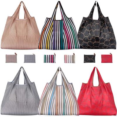 Cina Vendita calda di Amazon   Drogheria riutilizzabile Tote Bags   Macchina resistente delle borse amichevoli di Eco grande lavabile   Borsa di nylon di Ripstop in vendita