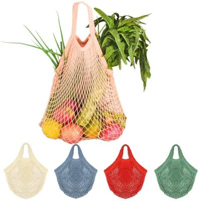 Cina Il sacchetto della spesa netto Mesh Market Tote Organizer Portable riutilizzabile della corda del cotone per i giocattoli della spiaggia di stoccaggio della drogheria ortaggio da frutto in vendita