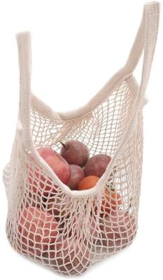 Cina Il sacchetto della spesa netto Mesh Market Tote Organizer Portable riutilizzabile della corda del cotone per i giocattoli della spiaggia di stoccaggio della drogheria ortaggio da frutto in vendita