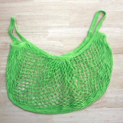 Cina Il sacchetto della spesa netto Mesh Market Tote Organizer Portable riutilizzabile della corda del cotone per i giocattoli della spiaggia di stoccaggio della drogheria ortaggio da frutto in vendita