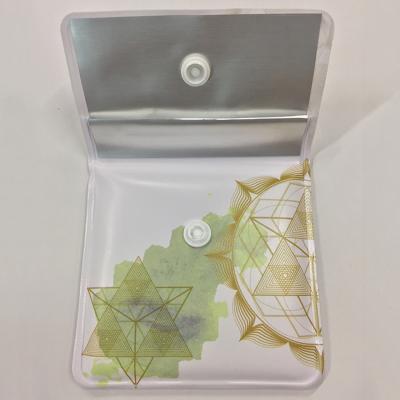 Cina Chiusura del bottone del sacchetto del portacenere del PVC EVA Aluminum Foil Reusable Pocket in vendita