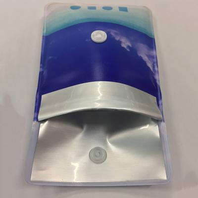 Cina Chiusura del bottone del sacchetto del portacenere del PVC EVA Aluminum Foil Reusable Pocket in vendita