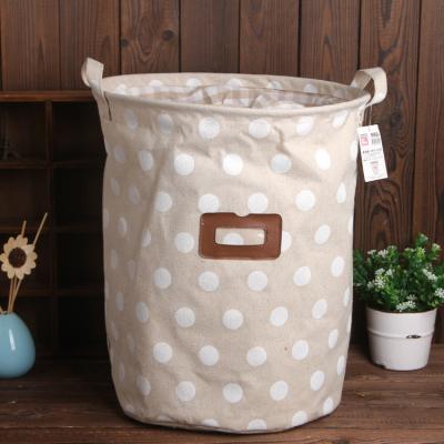 Cina Paniere sporco Eco della borsa di stoccaggio del panno del quadrato portatile di tela del cotone amichevole in vendita