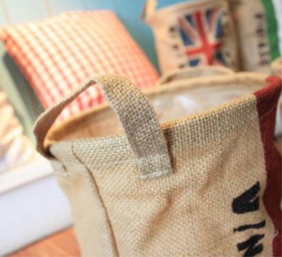 Cina Paniere sporco del secchio dei vestiti del tessuto del cotone di lavanderia del canestro dei bambini pieghevoli impermeabili del bambino in vendita
