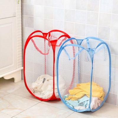 Cina I vestiti sporchi accendono la famiglia di nylon di Mesh Pop Up Laundry Hamper in vendita