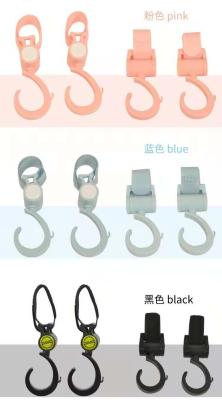 Cina Regalo dei prodotti del bambino della fabbrica un gancio con errori di 360 di grado di rotazione di bambino del passeggiatore del gancio del bebe del passeggino della cinghia clip del gancio improvviso del fermaglio in vendita
