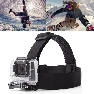 中国 調節可能な馬具の行為のカメラの付属品   GoProの英雄SJCAM AKASO Xiaoyiイ4k DJIのための伸縮性があるスリップ防止 ヘッド革紐の台紙 販売のため