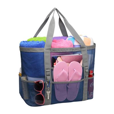Cina Women Mesh Transparent Bag Double Layer Heat Preservation Large Picnic Beach Bags in vendita