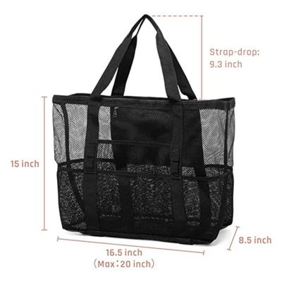 Cina Women Mesh Transparent Bag Double Layer Heat Preservation Large Picnic Beach Bags in vendita