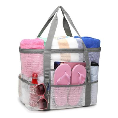 Cina Women Mesh Transparent Bag Double Layer Heat Preservation Large Picnic Beach Bags in vendita