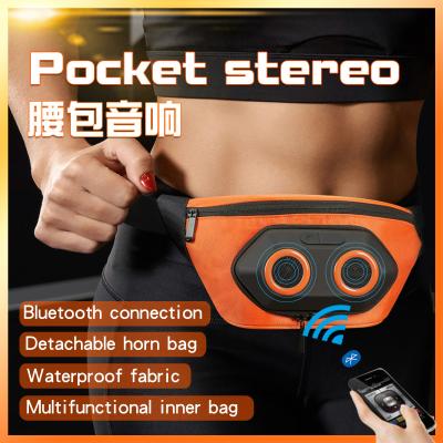 Cina Outdoor Adjustable Fanny Pack Waterproof Rechargeable With Bluetooth Speaker Stereoc in vendita