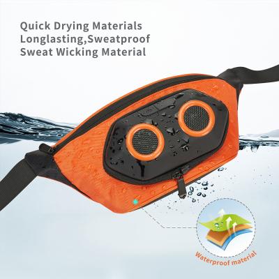 Cina Outdoor Adjustable Fanny Pack Waterproof Rechargeable With Bluetooth Speaker Stereoc in vendita