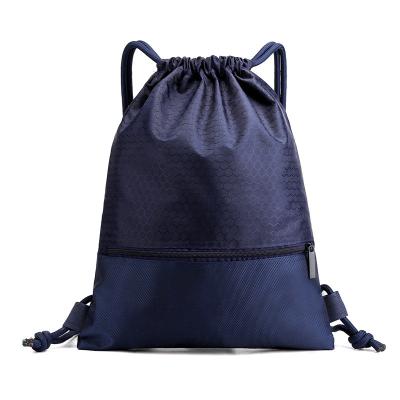 Cina Custom Reusable Tropical Pull String Bag Drawstring Polyester School Bag For Outdoor in vendita