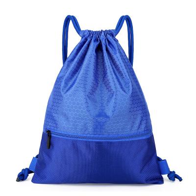 Cina Custom Reusable Tropical Pull String Bag Drawstring Polyester School Bag For Outdoor in vendita