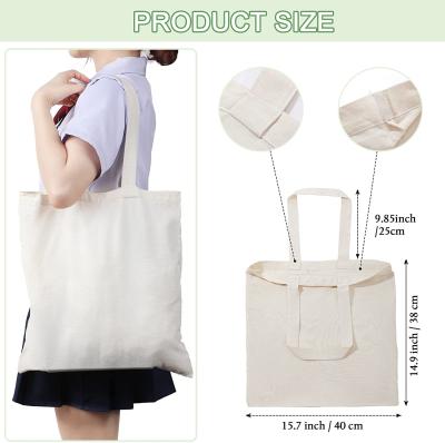 Cina Simple Reusable Gift Cotton Canvas Tote Bag For Shopping in vendita