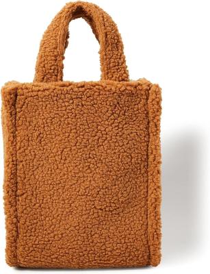 China Lightweight Casual Girl Tote Bag Shock Proof Durable Women Lamb Shopping Bag for sale