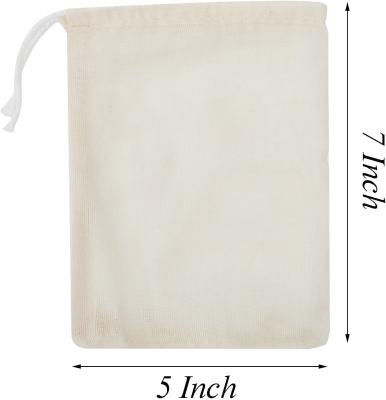 中国 Lightweight 5x7 Inch Cotton Drawstring Bags For Party Wedding Home Supplies 販売のため