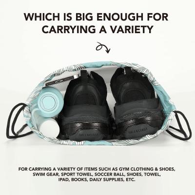 Cina Lightweight and waterproof Backpack Drawstring Bag String Bag Sackpack Gym Sports Travel Backpack in vendita
