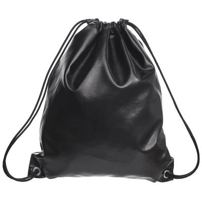 Cina Custom PU Leather Drawstring Bags Headset Waterproof Storage String Bag in vendita