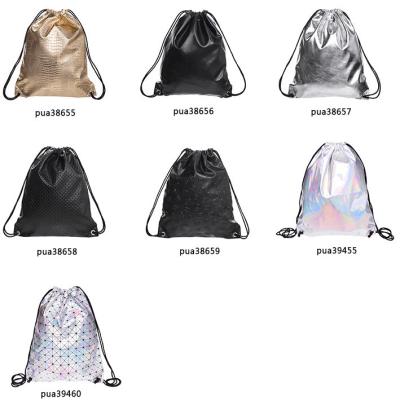 Cina Custom PU Leather Drawstring Bags Headset Waterproof Storage String Bag in vendita