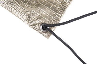 Cina Custom PU Leather Drawstring Bags Headset Waterproof Storage String Bag in vendita