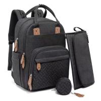 China Portable Folding Mommy Diaper Bag with USB Waterproof Nylon 200pcs MOQ for sale