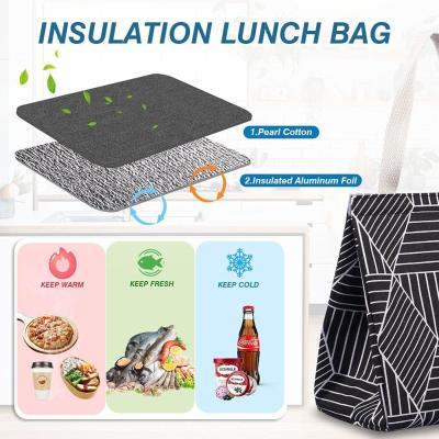 China Rhombus Insulated Lunch Bag Water Resistant Thermal Lunch Cooler For Adults Picnic Te koop