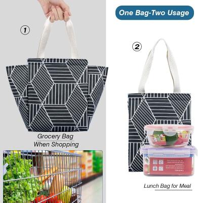 China Rhombus Insulated Lunch Bag Water Resistant Thermal Lunch Cooler For Adults Picnic Te koop