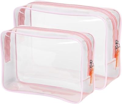 Cina Borsa impermeabile transpatent antiurto e durevole dell'articolo da toeletta con la chiusura lampo in vendita