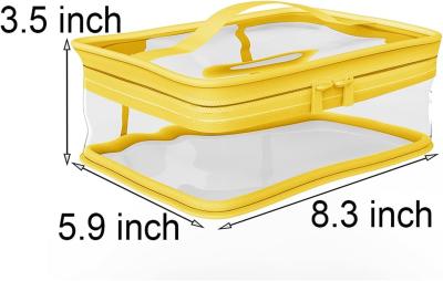 Cina Lightweight Shockproof PVC Cosmetic Bag With Handle in vendita